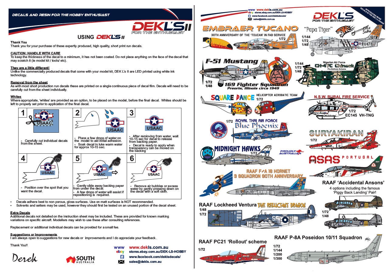 Decals - B5 Star Fury (LE Release) - Replacement decals for the ...