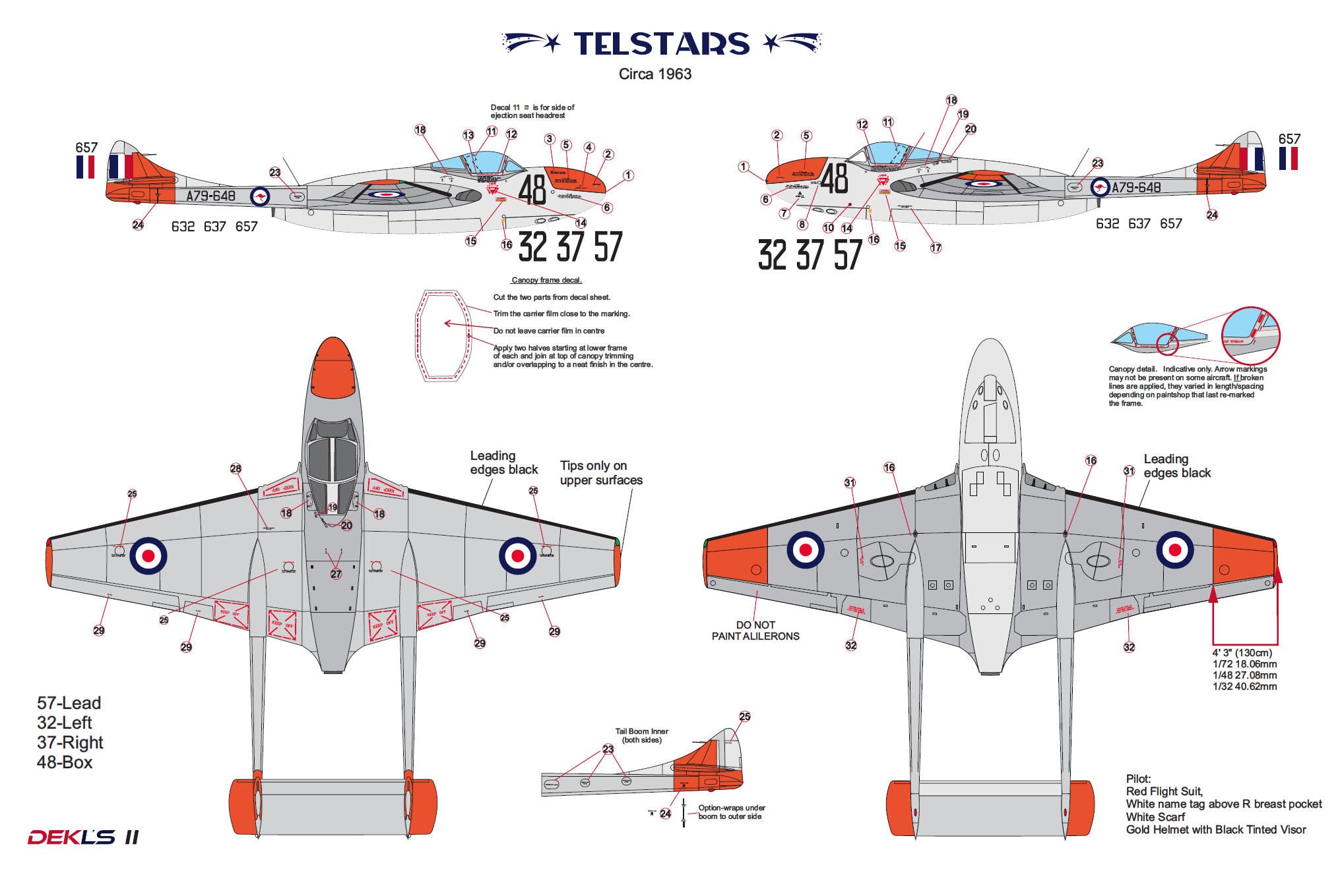 Decals - DH Vampire RAAF 'Telstars' Aerobatic Team | DEKL's Shop
