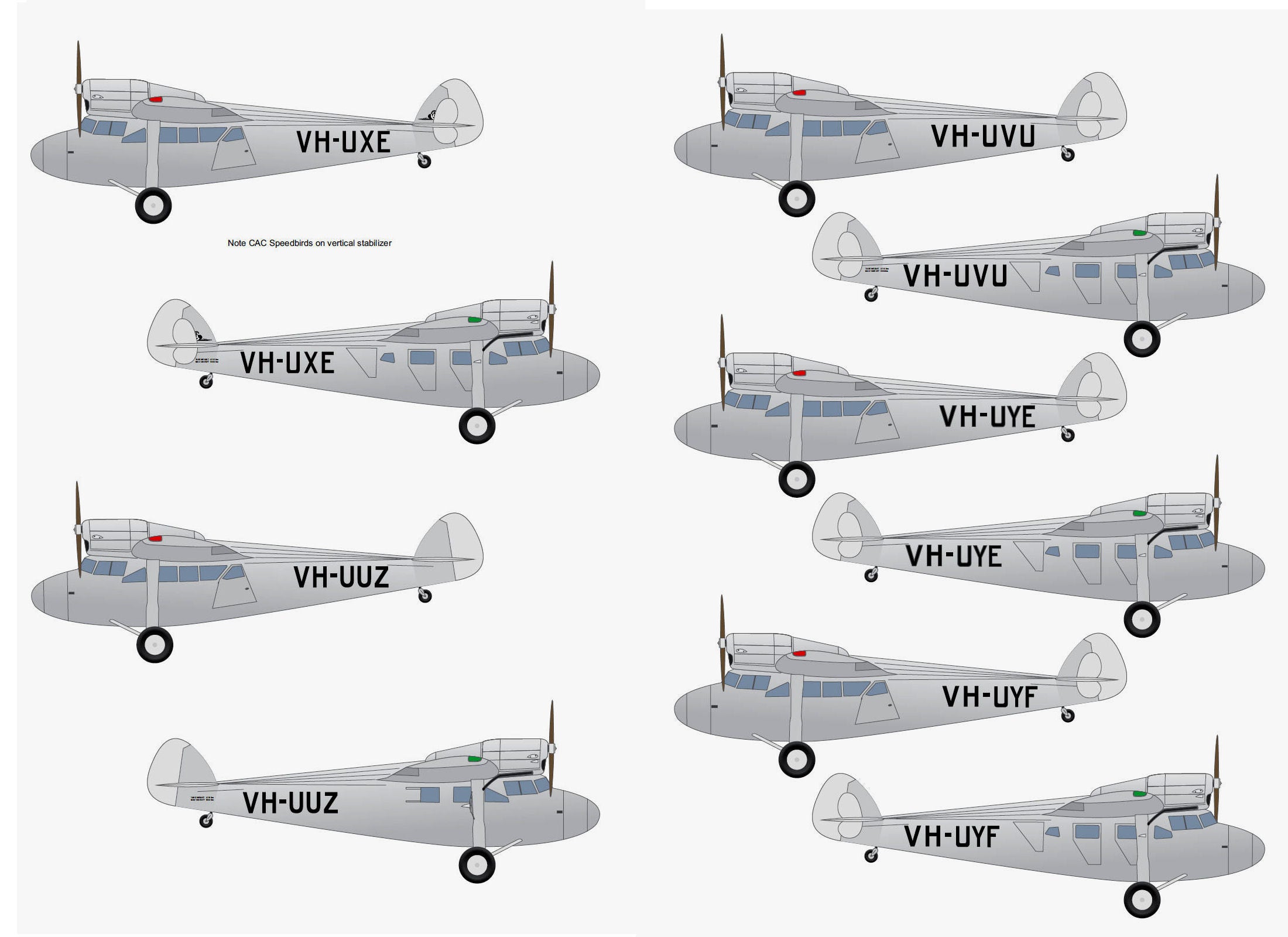 Decals - Wackett/Tugan Gannet - Australian Civil Aircraft - Scale:1/72 ...