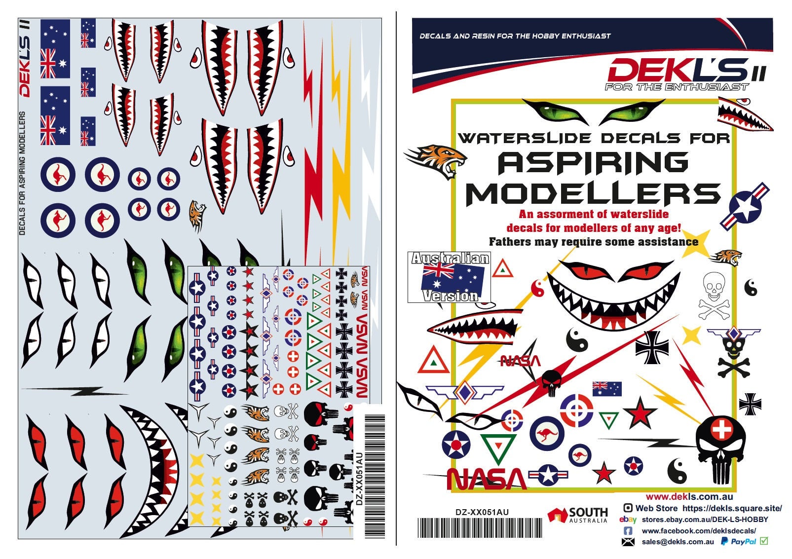 Decals - Decals for Aspiring Modellers - Scale:ANY | DEKL's Shop